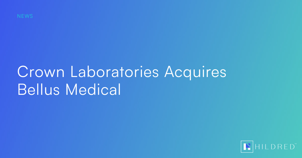 Crown Laboratories Acquires Bellus Medical